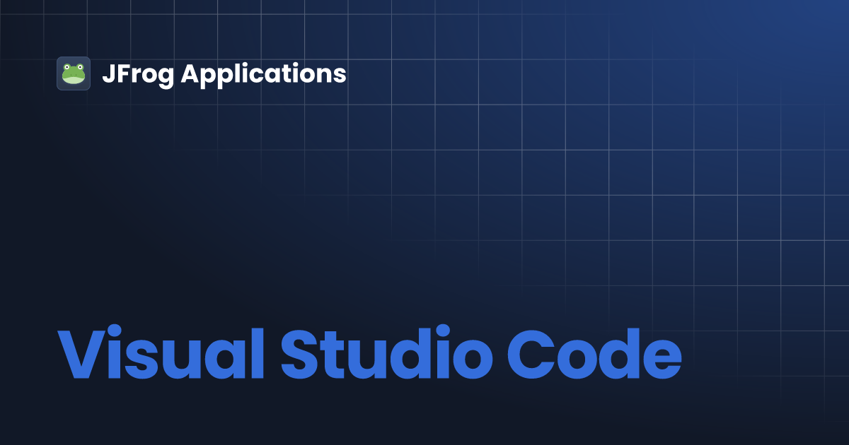 Visual Studio Code | JFrog Applications